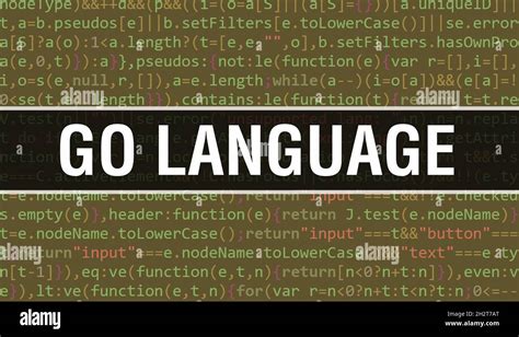 Go Language Concept With Random Parts Of Program Codego Language Text Written On Programming