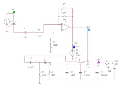 Demodulation Circuit Multisim Live