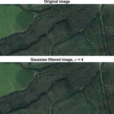 A Original Image B Gaussian Filtered Image Obtained With Filter