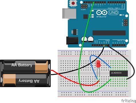 Arduino 用uln2003當開關控制led燈 Ray的部落格