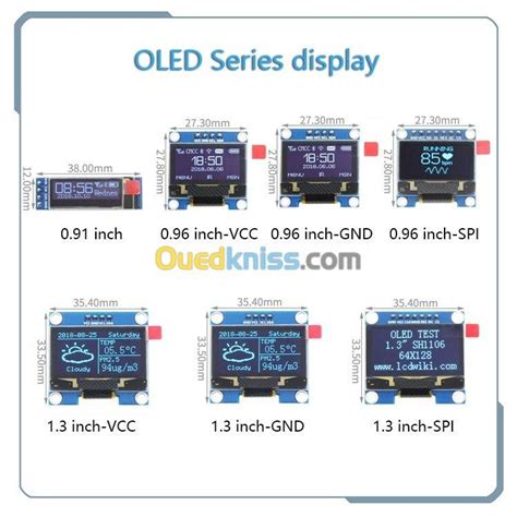 Ecran Oled Arduino 0 91 0 96 1 3 1 54 2 4 2 8 Blida Blida Algérie