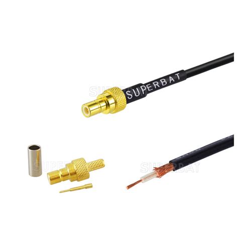 Smb Straight Jack Connector For Rg 174 Custom Cable Assemblysmb Cable