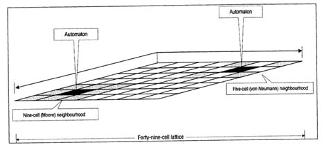 Two Dimensional Cellular Automata Arranged In A Regular Lattice