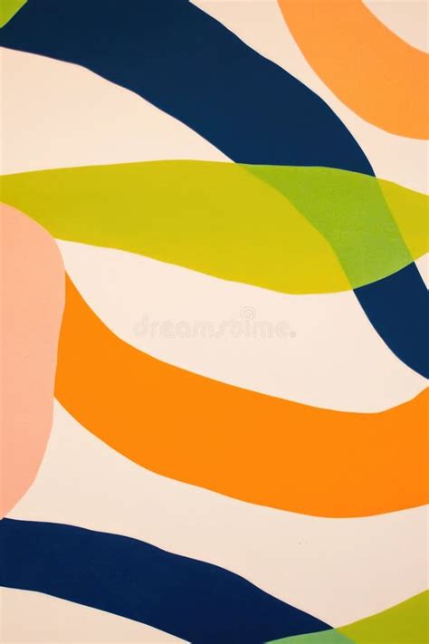 Dynamic Abstract Shapes In Vibrant Risograph Style Create Visual Energy Stock Illustration