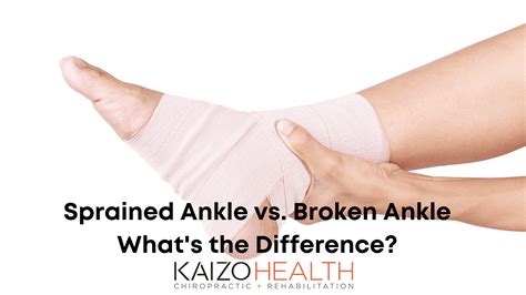 Sprained Ankle Vs Broken Ankle Whats The Difference Kaizo Health