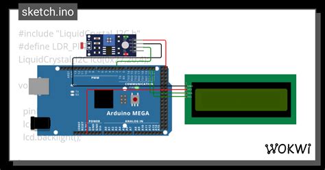 22012337 王志刚 Wokwi 光敏传感器 Wokwi Esp32 Stm32 Arduino Simulator