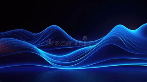 Abstract Ai Generated Background With Waves Flashes Shine Wave Of Dots And Weave Lines