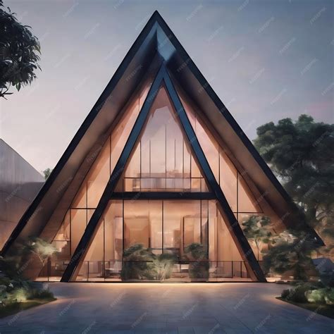 Premium Photo Contemporary Triangle Shape Design Modern Architecture Building Exterior