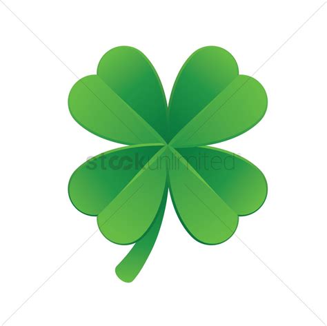4 Leaf Clover Vector Free At Collection Of 4 Leaf