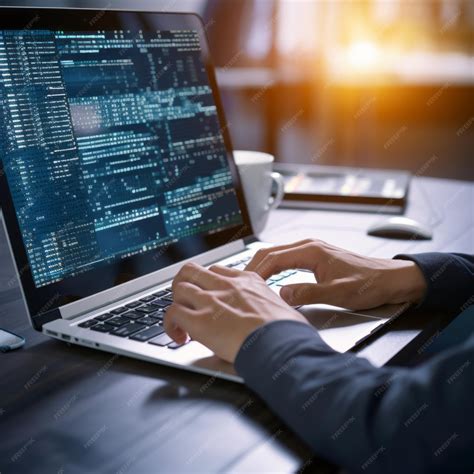 Premium Photo Professional Development Programmer Typing On A Laptop Computer Keyboard