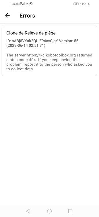 Form Download Failed On Kobocollect Data Collection Kobotoolbox Community Forum