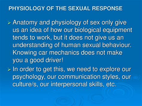 PPT PHYSIOLOGY OF THE SEXUAL RESPONSE PowerPoint Presentation Free Download ID 249134
