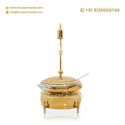 Capacity 8 Litre Modern Round Chafing Dish Gl An Cd Gl 005 For