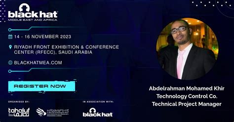 Abdelrahman Mohamed Khir Pmp® On Linkedin Black Hat Middle East And Africa 2023