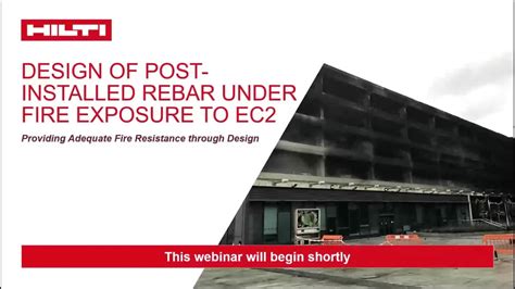 Design Of Post Installed Rebar To Fire Conditions Ask HILTI