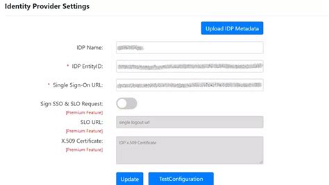 Service Provider Setup