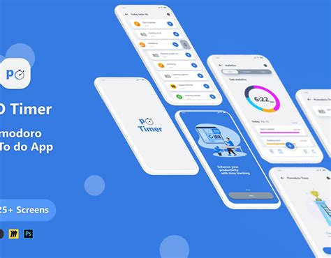 PO Timer UX UI Case Study Behance
