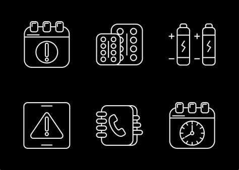 Reminder And To Do Vector Icon Set Vector Art At Vecteezy