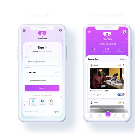 Designs New Social Media Notification App Design Needed App Design