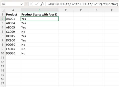 Excel How To Check If Cell Begins With Specific Characters