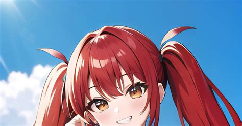 Novelai 赤髪ツインテール チキチキのイラスト Pixiv