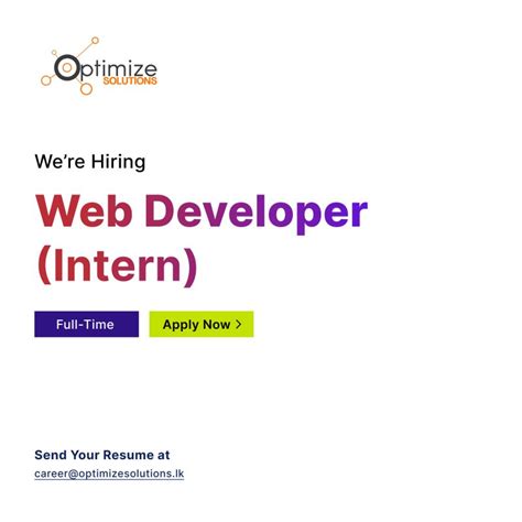 Optimize Solutions On Linkedin Webdeveloper Internship Laravel Php