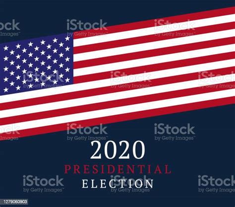 미국 투표 배너 2020 미국 대통령 선거 배너 미국 국기와 선거 배경 투표 2020 2020 United States Presidential Election에 대한 스톡