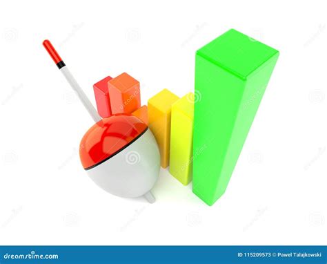Fishing Float With Chart Stock Illustration Illustration Of Stats 115209573