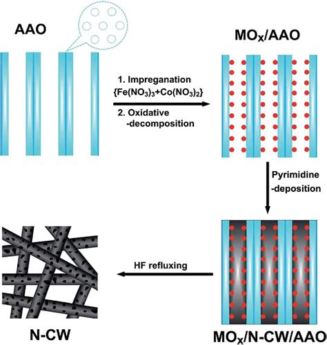 Schematic Illustration Of The Synthesis Of Hierarchically Nanoporous N