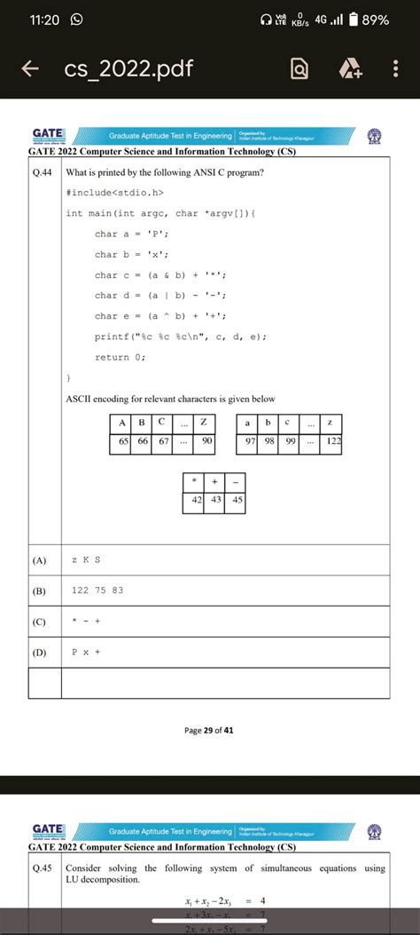 Suresh Goudappanavar On Linkedin This Is A 2022 Gate Question Comment Your Answers In Comment
