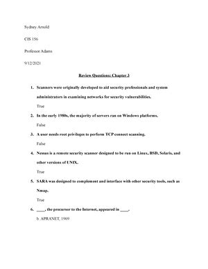 Quiz 10 CIS Quiz 10 CIS 101 Quiz 10 Select The 4 Questions You Should Ask Yourself About