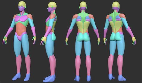 Blocking Male Base Mesh