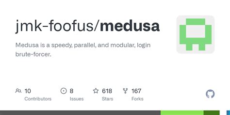 GitHub Jmk Foofus Medusa Medusa Is A Speedy Parallel And Modular Login Brute Forcer