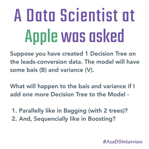 Data Science Interview Question Asked By Apple Rlearnmachinelearning