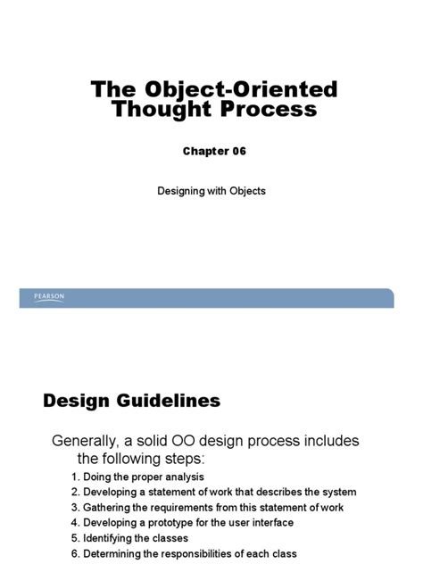 The Object Oriented Thought Process Pdf Class Computer Programming