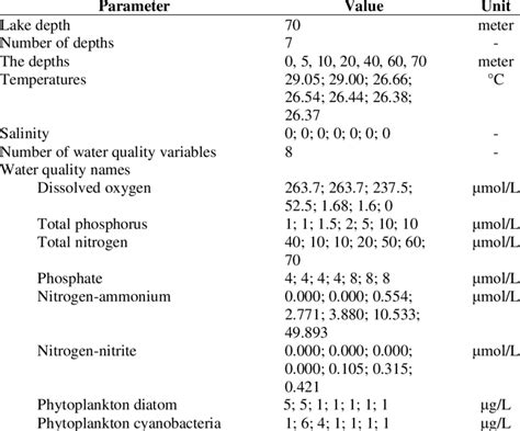 The Initial Condition Profiles For Model Input Download Scientific