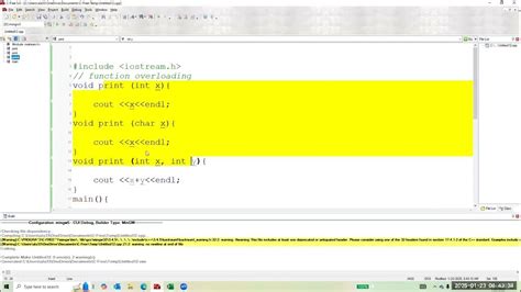 function overloading plus intro to two dimensional arrays youtube