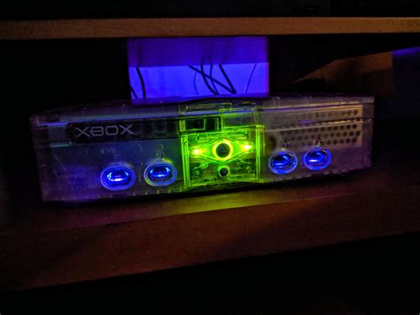 LED Controller Port Mod Finished For My Pal Crystal R Originalxbox