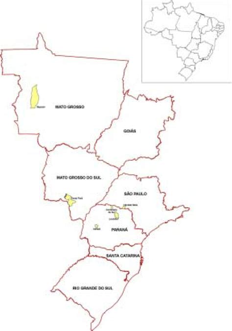 Sampling Points Of The Neotropical Brown Stink Bug E Heros Populations