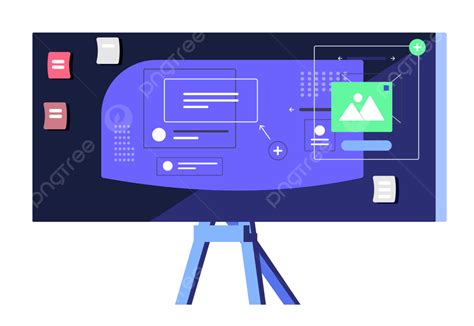 data network technology vector png images vector flat billboard data