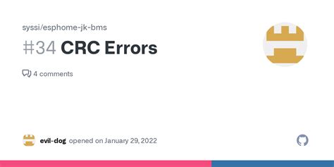 CRC Errors Issue Syssi Esphome Jk Bms GitHub