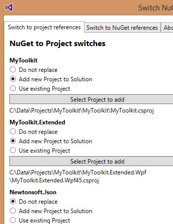 Nuget Reference Switcher For Visual Studio Visual Studio Marketplace