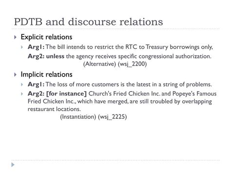 Ppt Automatic Classification For Implicit Discourse Relations Powerpoint Presentation Id2611725