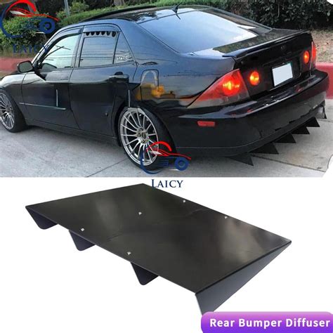Lantop For Lexus Is200 Is250 Is300 Rear Bumper Diffuser 4 Fin Spoiler