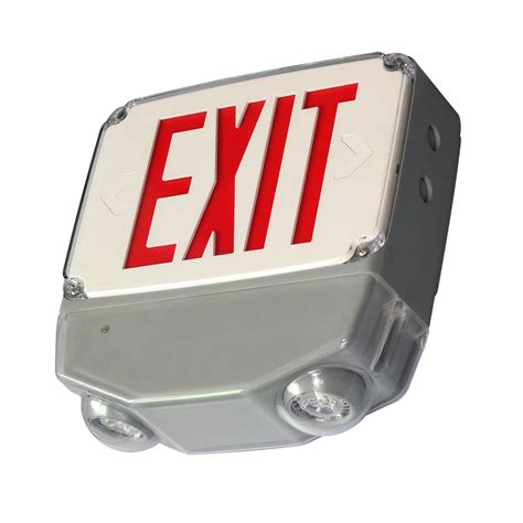 Combination Exit Signs Emergency Lighting