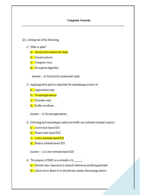computer security pdf firewall computing internet protocols