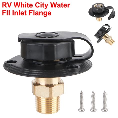 City Water Fill Inlet Flange With Check Valve Brass Rv Water Inlet