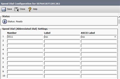 Solved Cucm Speed Dial Cisco Community