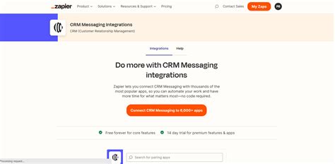 Zapier Connector CRM Messaging