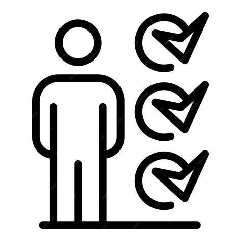 Premium Vector Outsource To Do List Person Icon Outline Outsource To Do List Person Vector